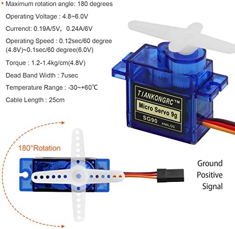 "Control RC Models With 4Pcs SG90 9g Micro Servos"