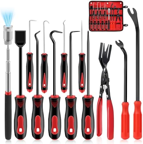 Amazon.com: 13 Pcs Precision Pick and Hook Tool Set with Clip Removal ...