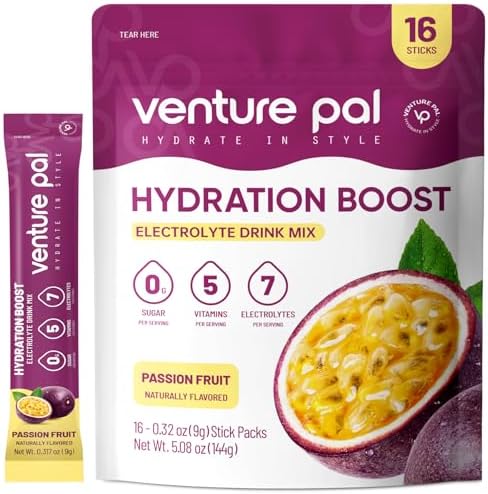 Amazon.com: Venture Pal Sugar Free Electrolyte Powder Packets - Liquid ...