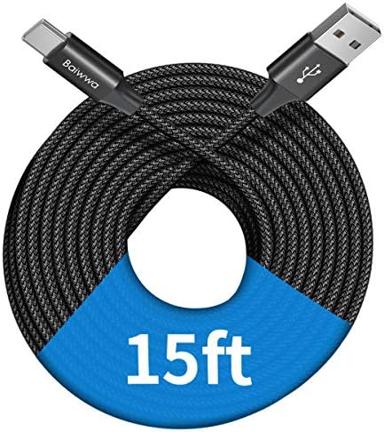 Amazon.com: MATEIN USB C Cable 15ft, Extra Long USB Type C Fast ...
