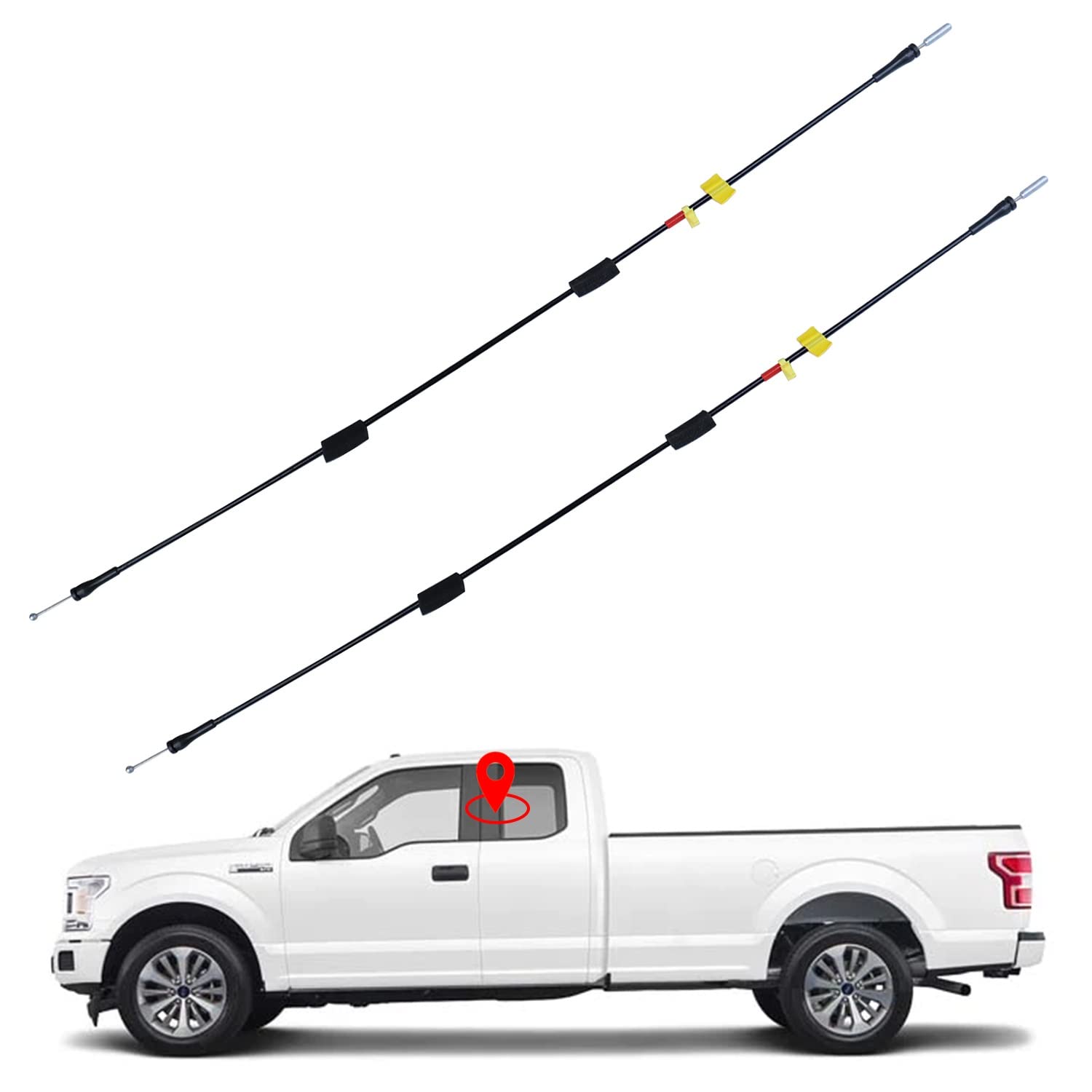 Snapklik.com : Rear Door Upper Latch Cable Left And Right Side Compatible