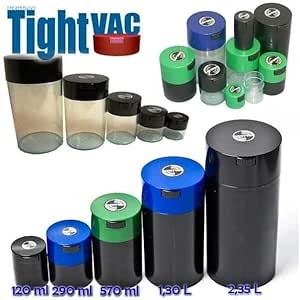 Amazon.com: 570ml TIGHT VAC VACUUM STASH SPICE FOOD HERB CONTAINER ...