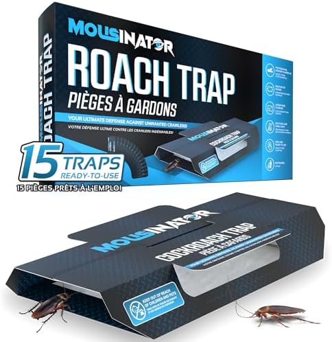 MOUSINATOR Cockroach Traps | 15 PCS | Larger & Multi-Entry Design ...