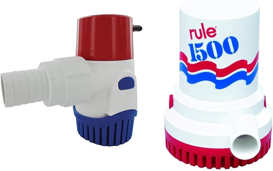 Amazon.com : Rule 1100 GPH 27SA Electronic Sensing Bilge Pump-1100 ...