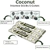 Amazon.com: Coconut Incense Sticks & Incense Cones Combo Pack - 60 ...
