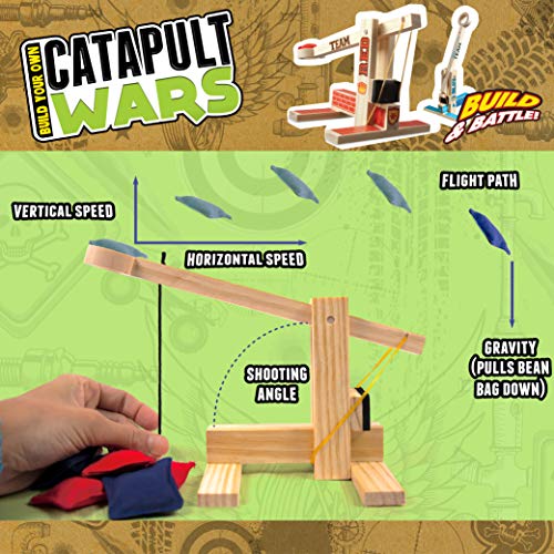 Boy Craft Build Your Own Catapult Kit - 20 Pieces, Ages 8-15 - Future ...