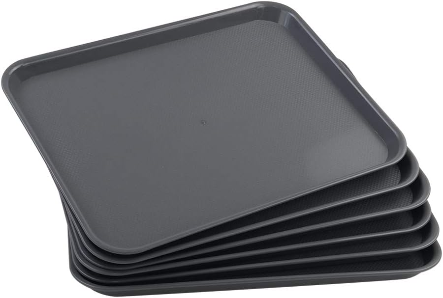 Amazon.com: Vcansay Larger Plastic Fast Food Restaurant Serving Trays ...