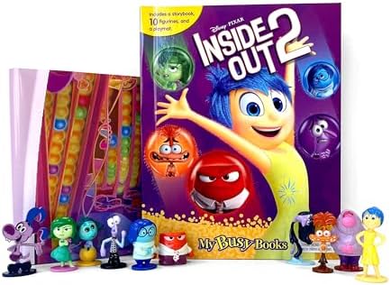 Disney Inside Out 2 My Busy Books - Storybook, 10 figurines, playmat ...