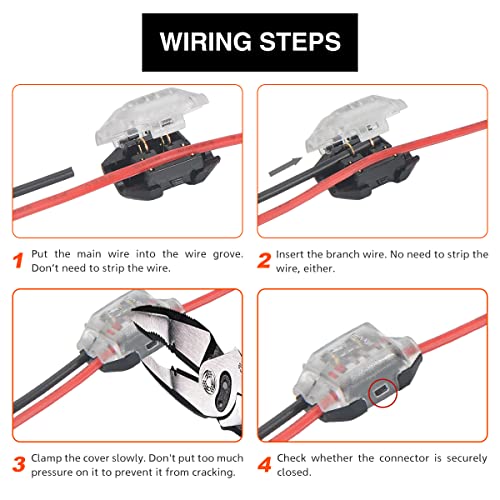 Snapklik.com : 3 Way Wire Connectors 12 Pack, Low Voltage Wire ...
