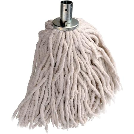 Best House Cotton 16 Ply Plastic Push Socket Mop Head, Wet or Dry Floor ...