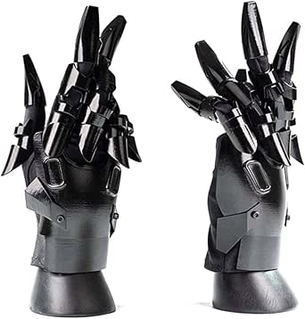 Amazon.com: Punk Hand Armor Gloves, Sci-Fi Mechanical Punk Claw Gloves ...