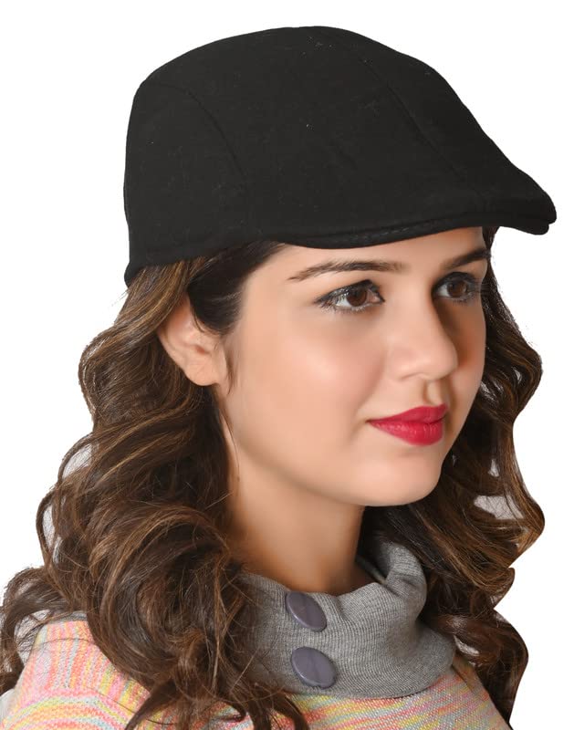 Buy Sikander® - Women/Girls Autumn and Winter Plain Golf Cap Fabric ...