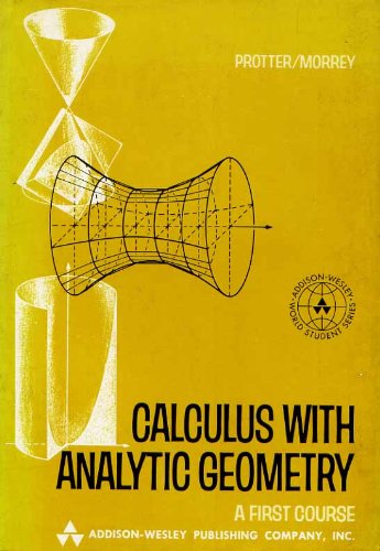Calculus with analytic geometry, a first course, (Addison-Wesley series in mathematics) | Amazon ...