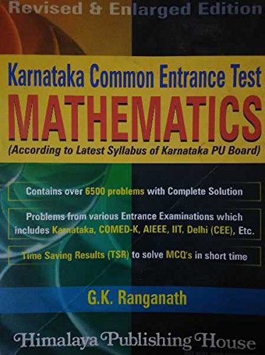 Mathematics by GK Ranganath(CET ,JEE MAINS) : Amazon.in: Books