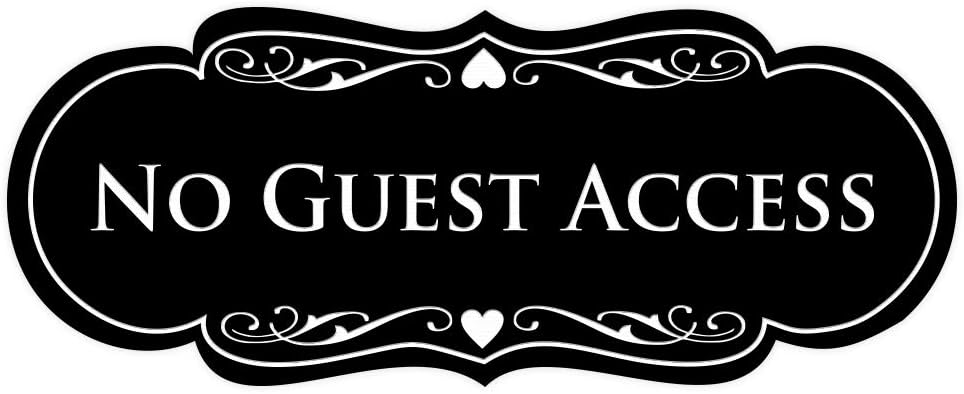 Amazon.com : All Quality Designer No Guest Access Wall or Door Sign ...
