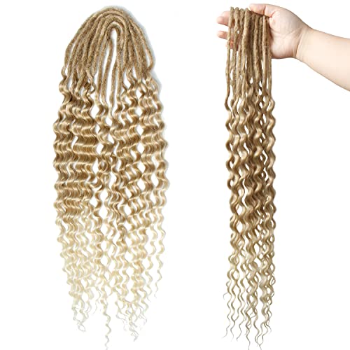 24 Inch Double Ended Dreadlock Extensions with Curly Ends Synthetic ...