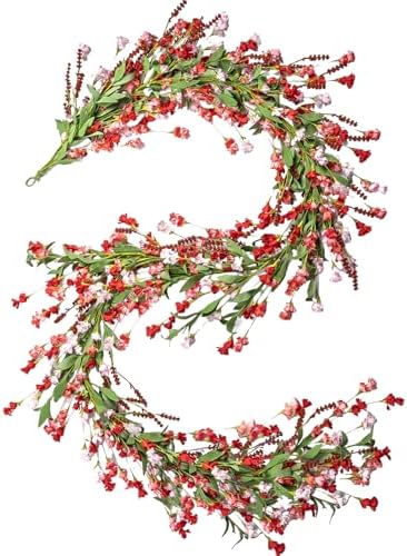 Amazon.com: Hotop 6 ft Daisy and Lavender Garland Artificial Wildflower ...