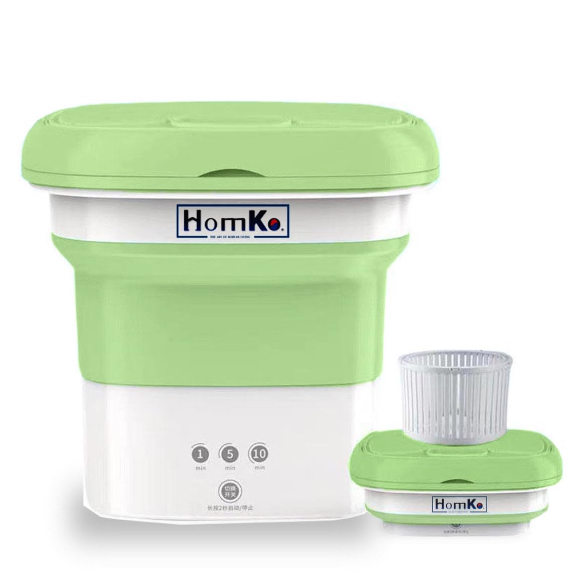 Buy HOMKO™ Mini Foldable Washing Machine, Portable Washing Machine With ...