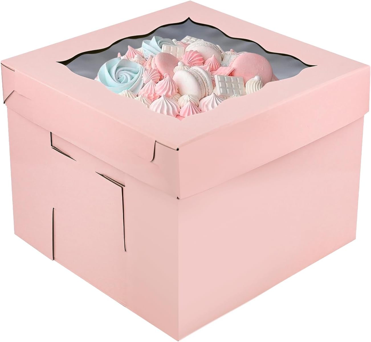Amazon.com: KBG 10x10x8 Cake Boxes 10 inch 10 Pcs Tall Cake Box with ...