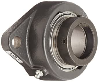 Timken RCJT1 15/16 Flange Unit, 2 Bolt Holes, Industrial-Duty, Relubricatable, Non-Expansion ...