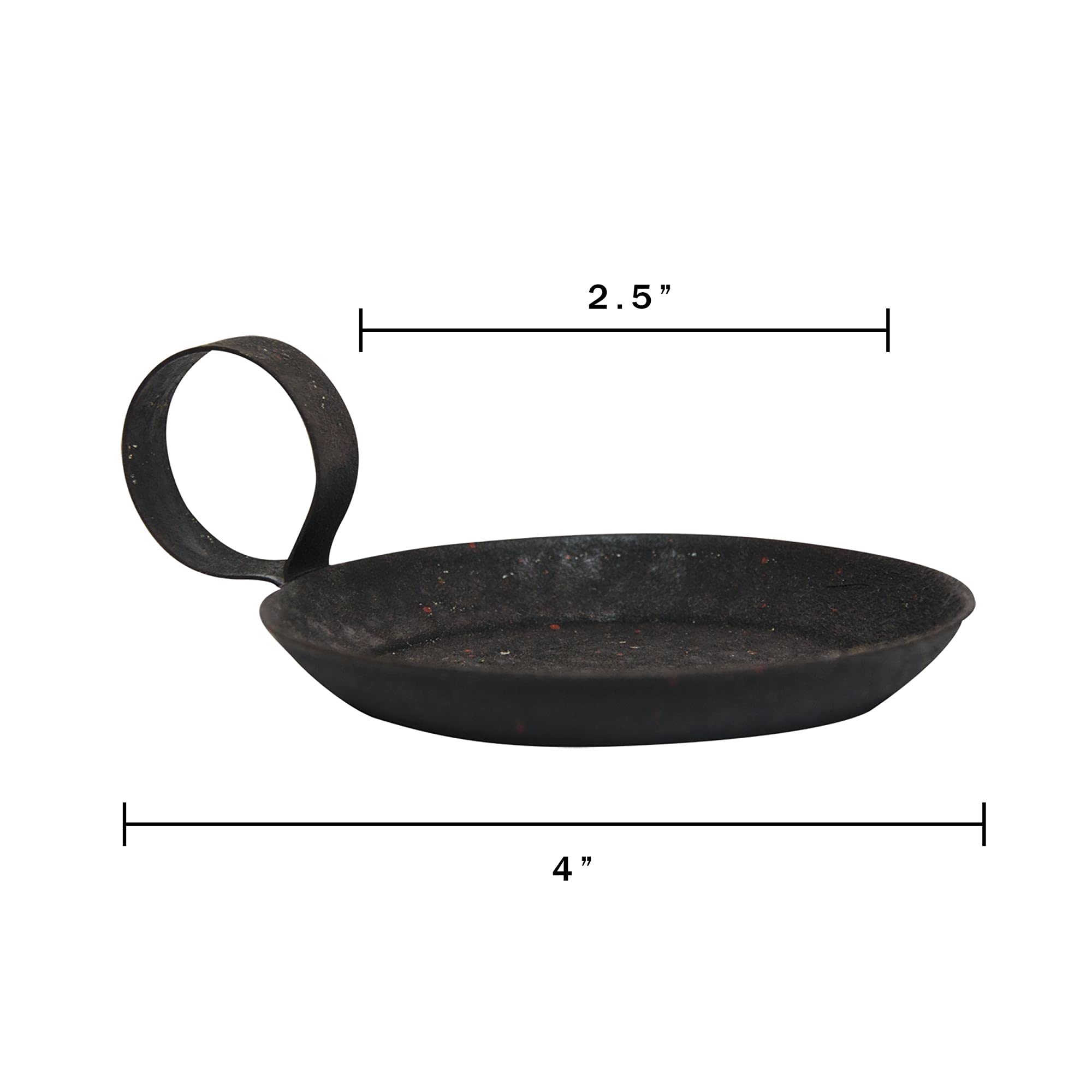 CWI Gifts 4" Set of Three Colonial Style Pie Pan Pillar Candle Holder ...