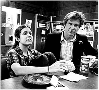 Carrie Fisher Seated with Harrison Ford Smoking 8 x 10 Inch Photo at ...