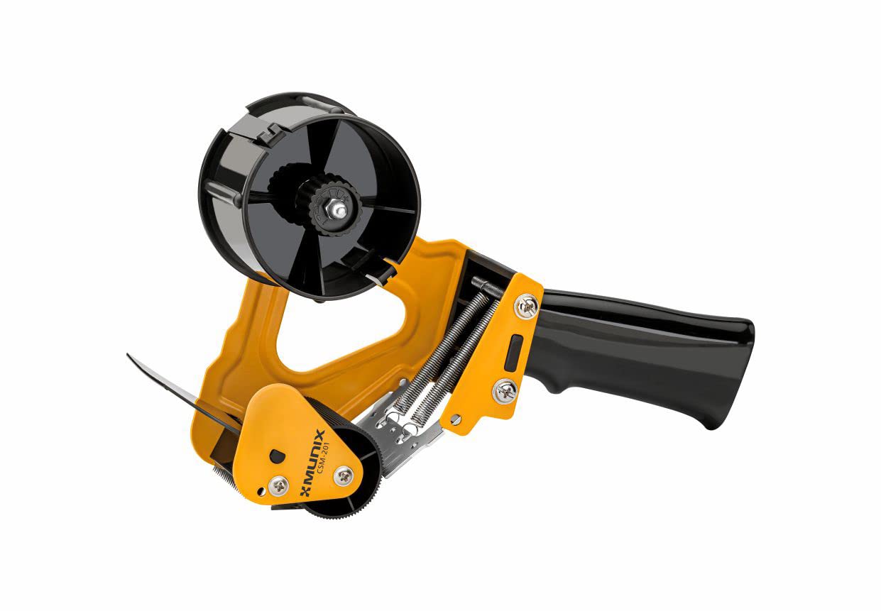 Munix Heavy Duty Packing Tape Dispenser - 2 inch / 50 mm with Stainless ...