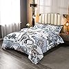 Amazon.com: Erosebridal Kids Dinosaur Comforter Set,Dino Palm Tree Bedding Set King Size for ...