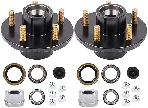 Amazon.com: RALZAOTO 2 Sets Trailer Hub Kit 5 Bolt 4.5", 5 Lug Trailer ...