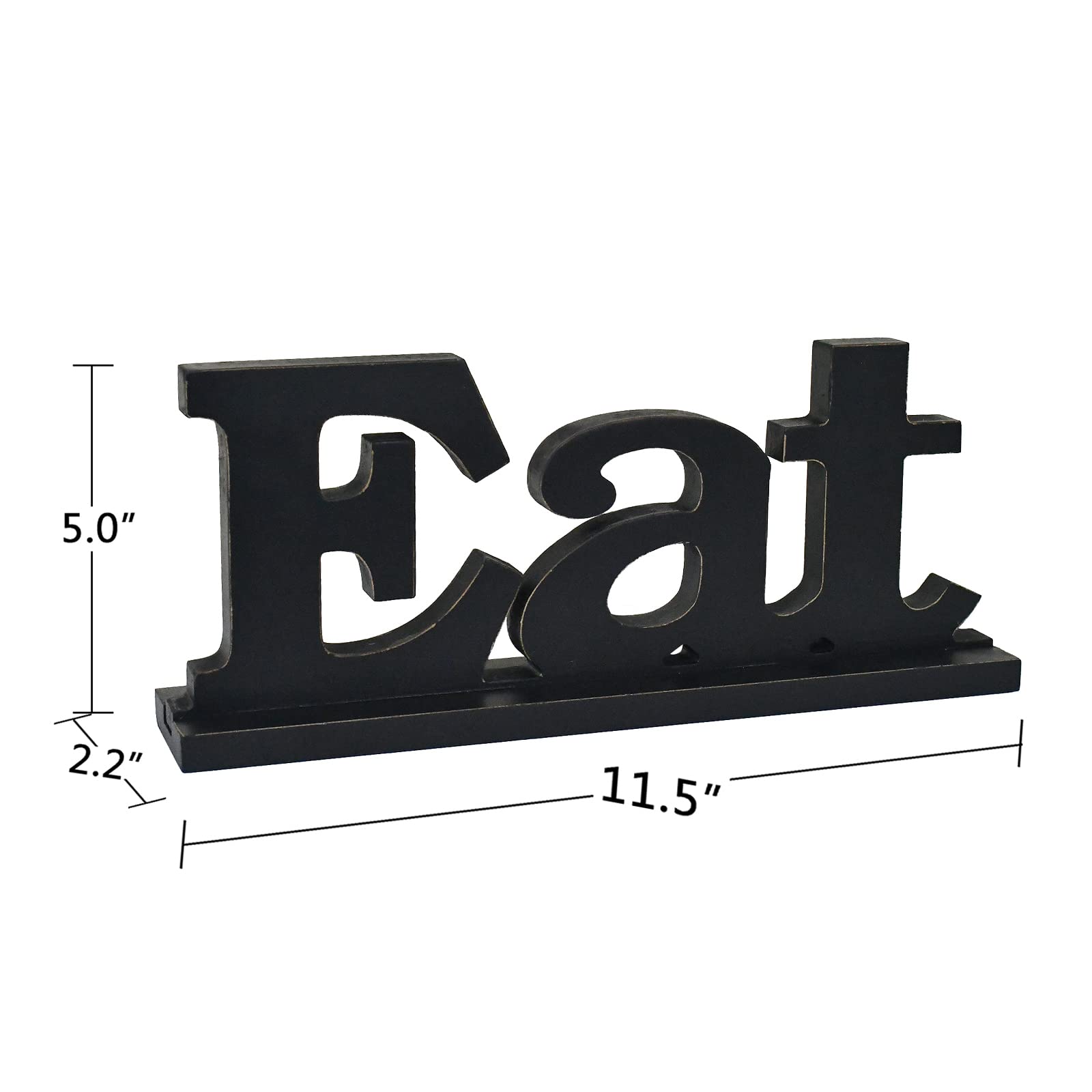 Black Eat Letters