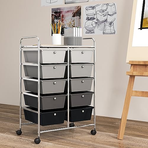 Snapklik.com : 10-Drawer Rolling Storage Cart, Art Craft Storage ...