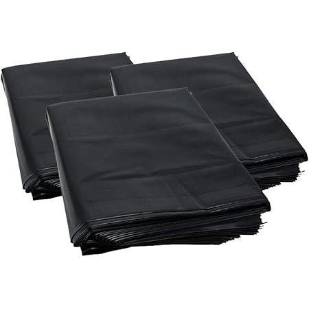 EXTRA HEAVY DUTY BLACK RUBBLE BAGS/SACKS BUILDERS 30kg+ (100) : Amazon ...