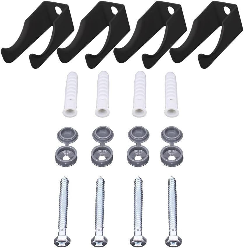 NRG Traditional Triple Column Black Radiator Brackets Fitting Kit ...