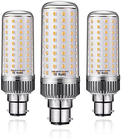 B22 LED Corn Light Bulb 12W, AC230V, Non Dimmable, 1200LM Warm White ...