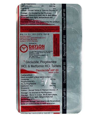 Dayclazide Mp 80 - Strip of 10 Tablets : Amazon.in: Health & Personal Care