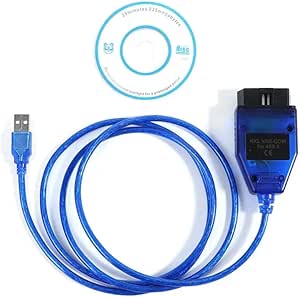 Ergo OBD2 VW Diagnostic Cable Connector Scanner, Support KKL 409.1 VAG-COM with Chip FTDI ...