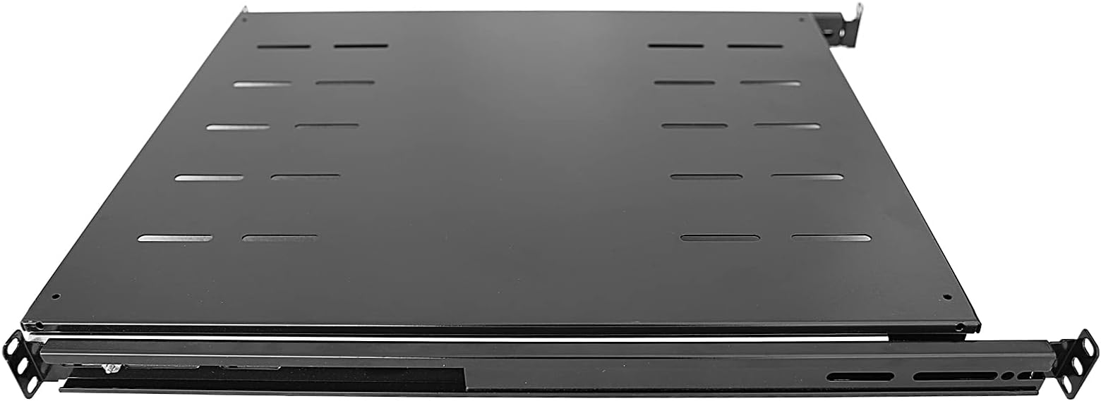 Amazon.com: RAISING ELECTRONICS Sliding Fixed Rack Server Shelf 1U ...