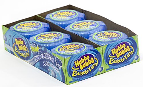Amazon.com : Hubba Bubba Bubble Tape Sour Blue Raspberry 12 Pack Box by ...