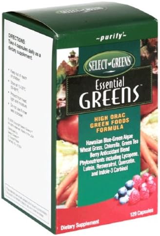Amazon.com: Select Greens Capsules, 120-Count Bottle : Health & Household