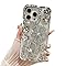 Amazon.com: Compatible with iPhone 13 Pro Max Flower Case,Cute Glitter Bling 3D Diamond Flower ...