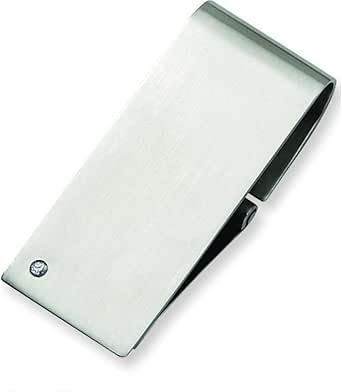 Amazon.com: Stainless Steel Diamond Money Clip Mens Jewelry : Clothing ...