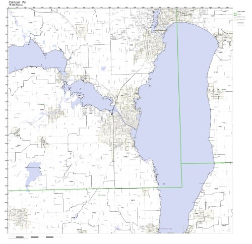 Amazon.com : Oshkosh, WI ZIP Code Map Not Laminated : Prints : Office ...