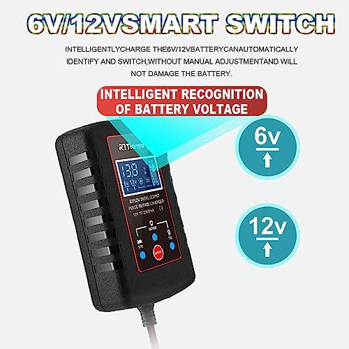 Snapklik.com : B-Qtech Upgraded 2Amp Car Battery Trickle Charger 6V/12V ...