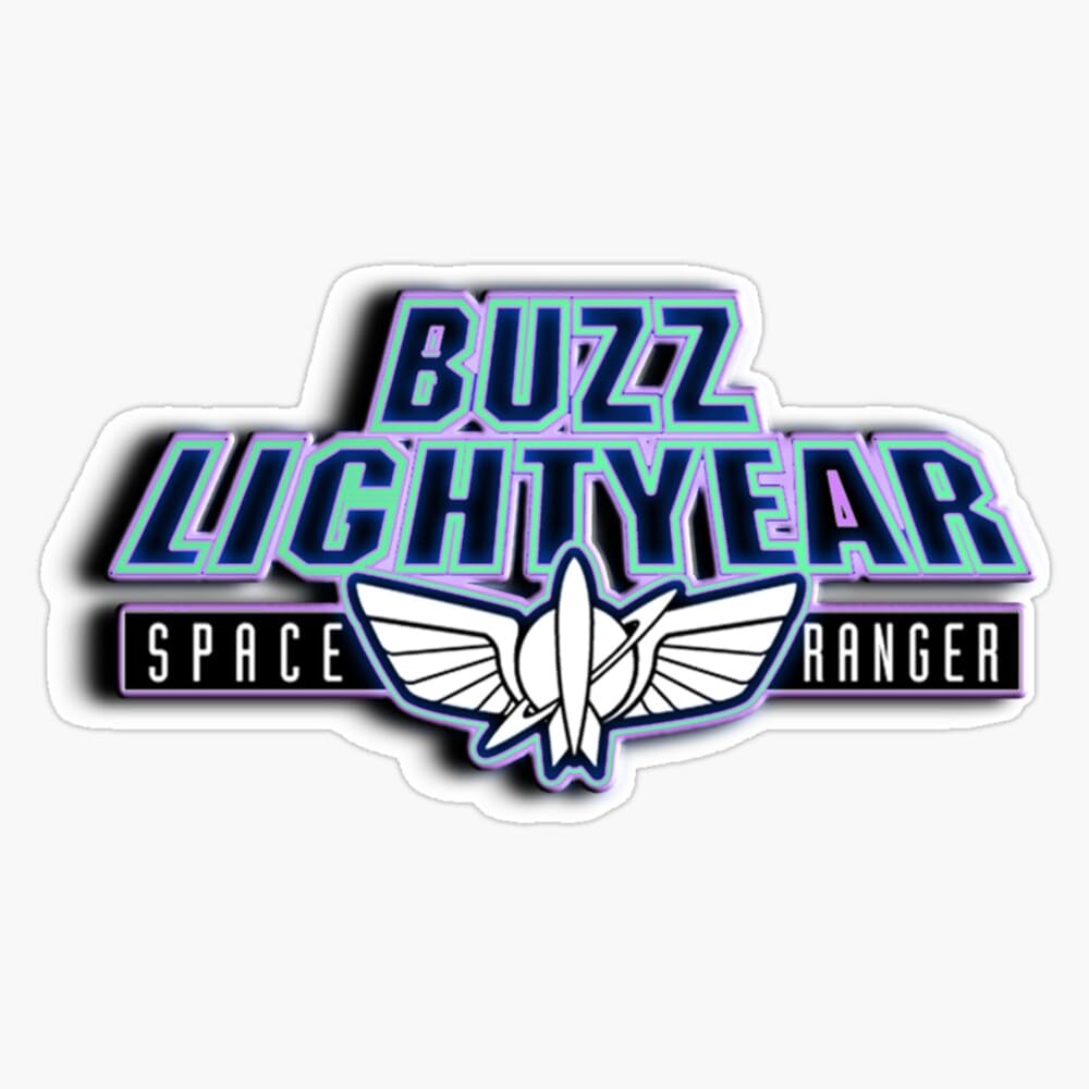 Amazon.com - Buzz Lightyear - Space Ranger - Logo Sticker Bumper ...