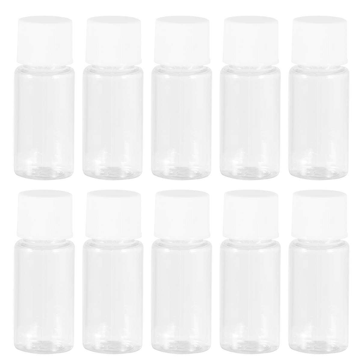 25pcs 10ml Sample Bottles Refillable Plastic Transparent Lotion Bottles ...