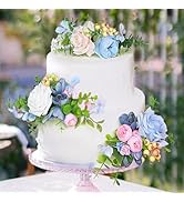 Amazon.com: Rinlong 3Pcs Berry Pink Cake Topper Pre-Made Cake ...