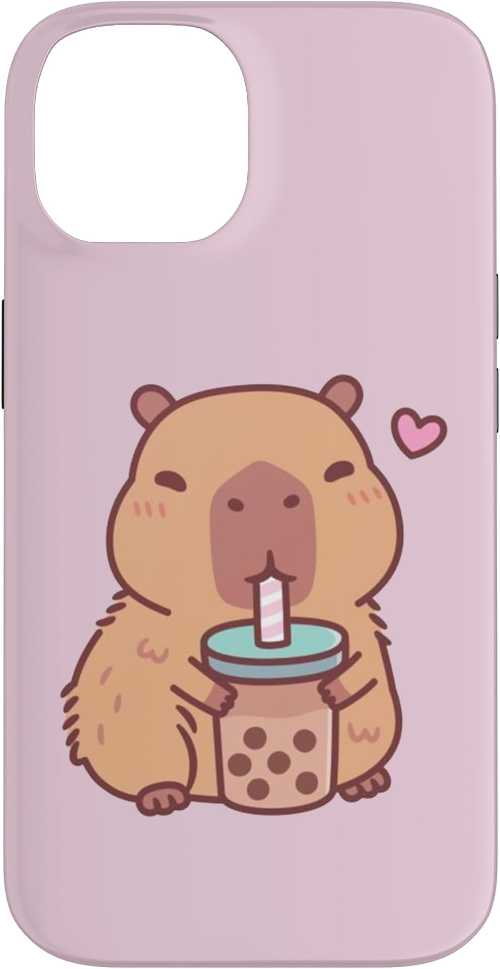 Amazon.com: iPhone 14 Kawaii Capybara Drinking Boba Bubble Tea For ...