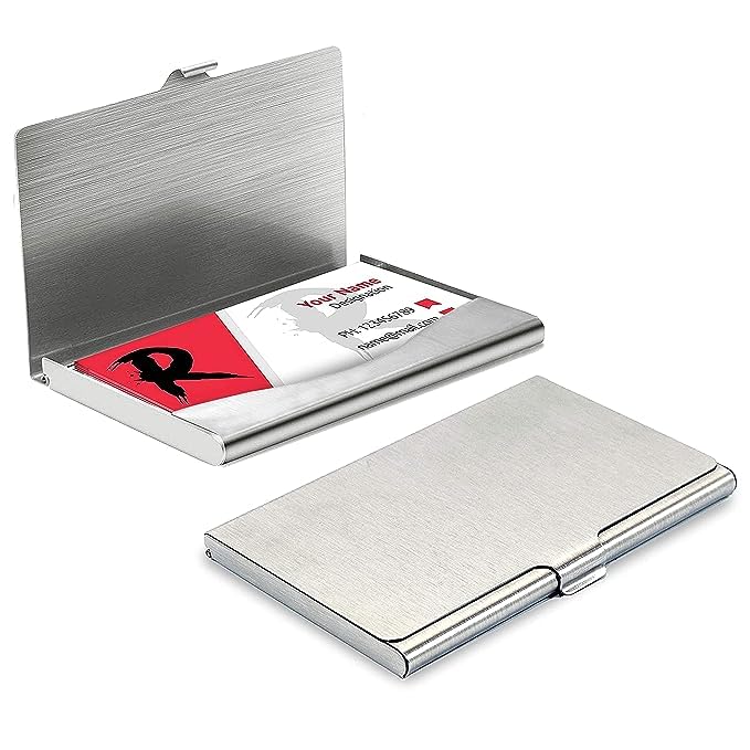 SEVEN STROKES Professional Metal Business Card Holder Pocket Business ...