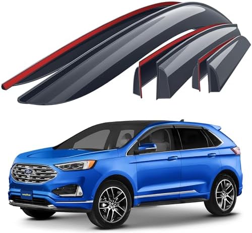 Amazon.com: 2015-2024 Tape-On Side Window Deflector Visors for Ford ...
