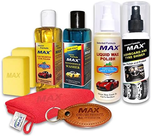 MAX Premium Car Care Kit - ADVANCED (Pack of 6 Items of 200 ML, 3 Pcs ...